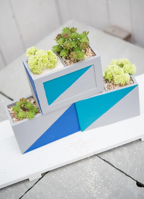 Contemporary flower box in concrete design - VBS Hobby